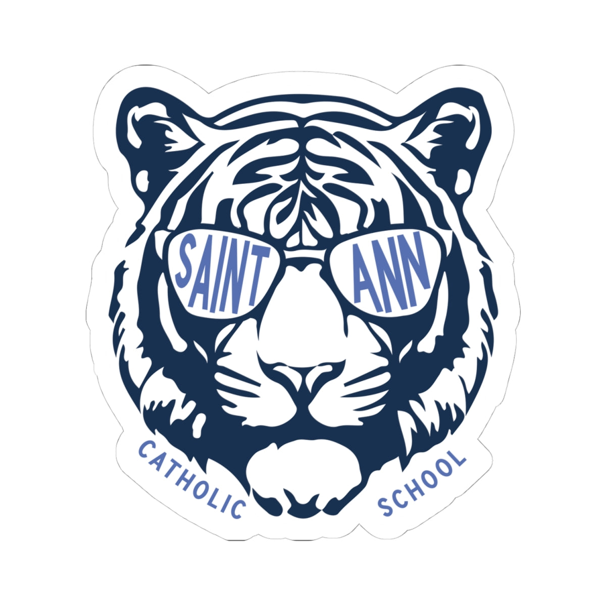 The SAINT ANN TIGER | Sticker – Scarlet & Gold