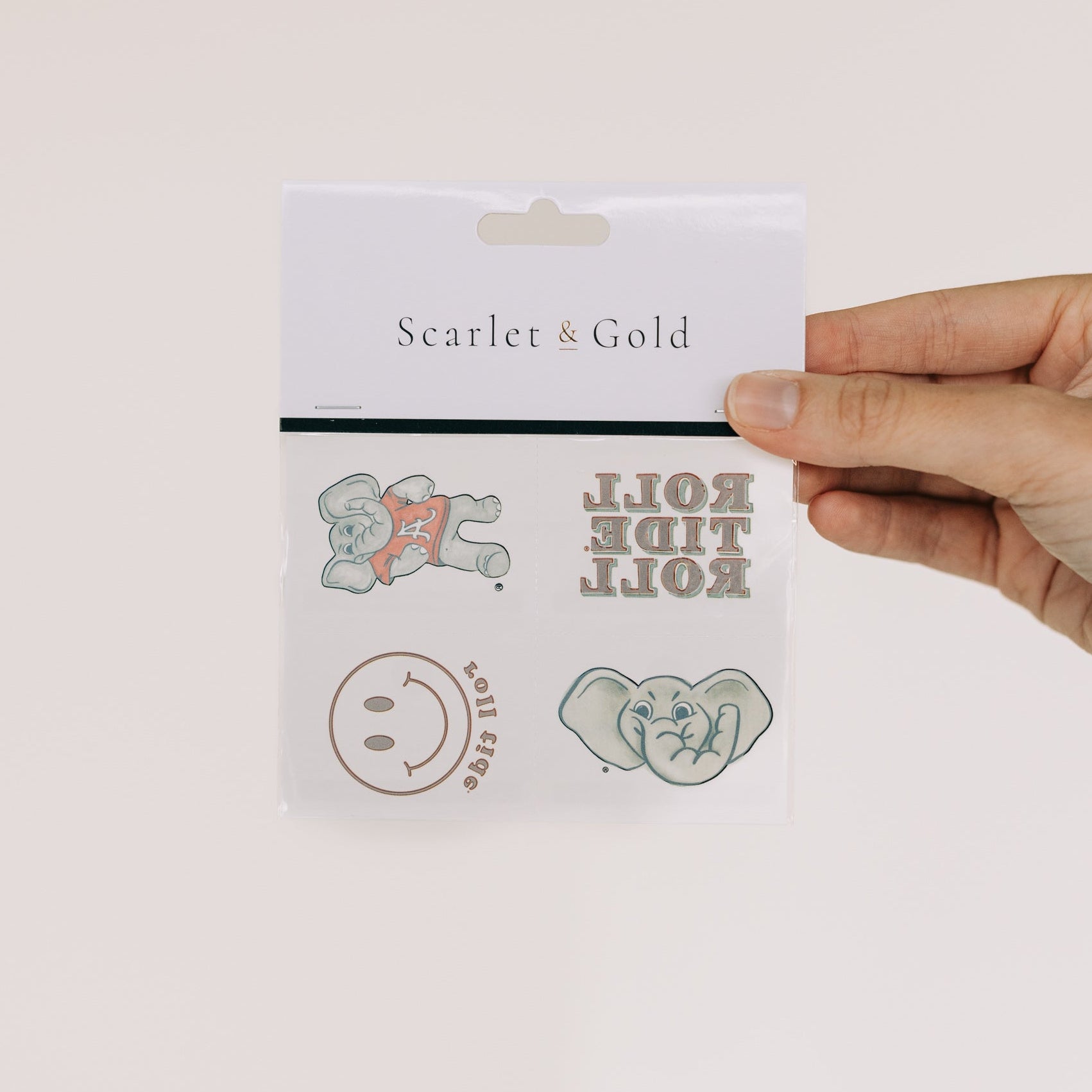 FREE Bama Face Tattoo Pack – Scarlet & Gold