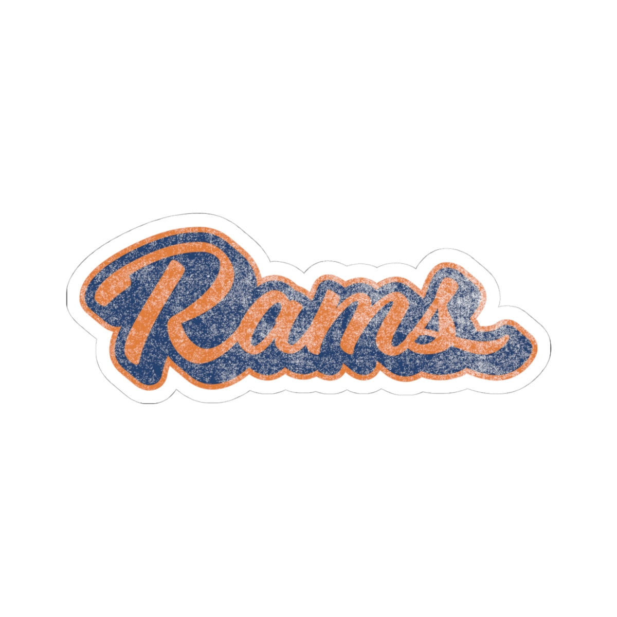 The Rams Script | Sticker – Scarlet & Gold