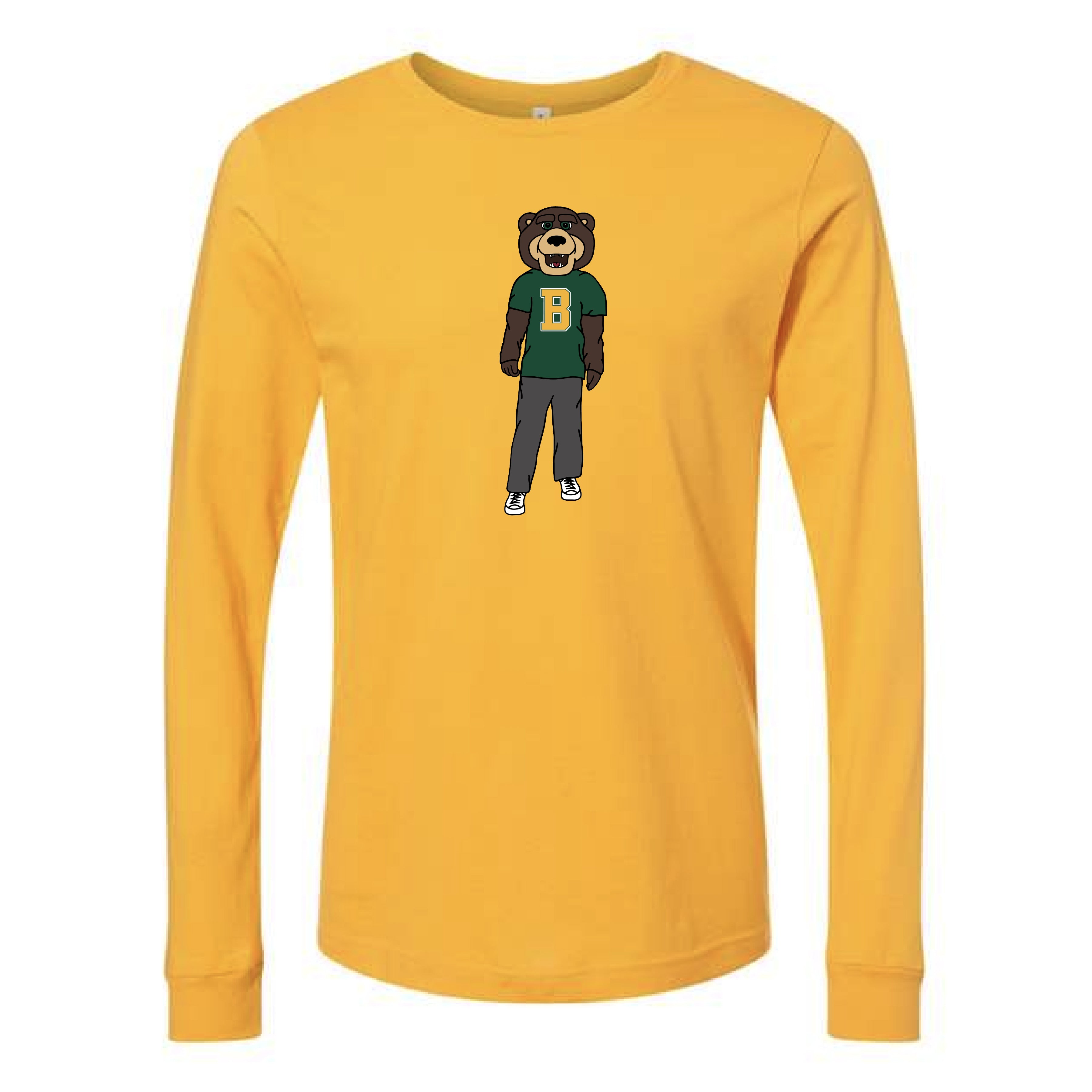 The Full Body Bruiser | Gold Long Sleeve – Scarlet & Gold