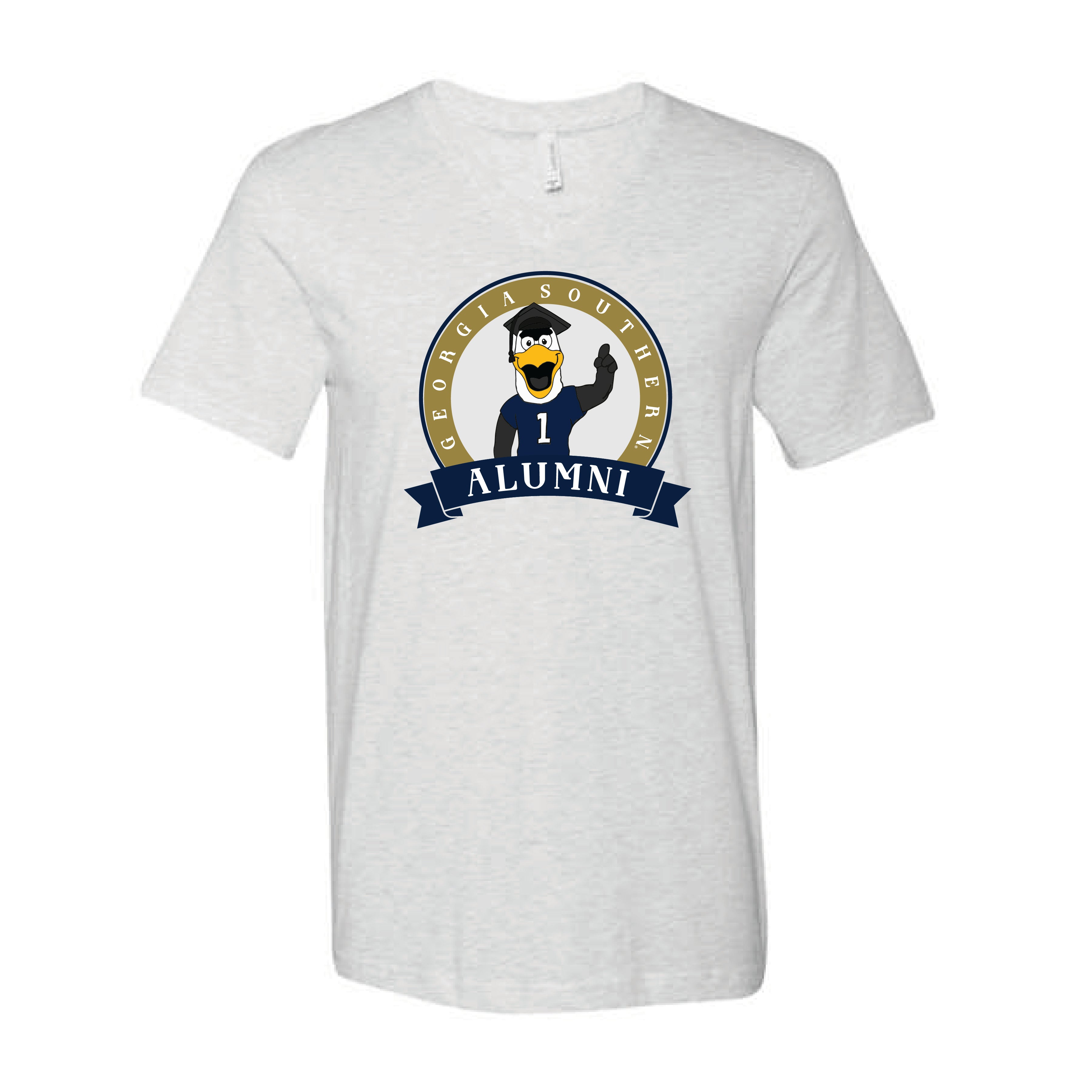 The Georgia Southern Alumni | Ash V-Neck Tee – Scarlet & Gold