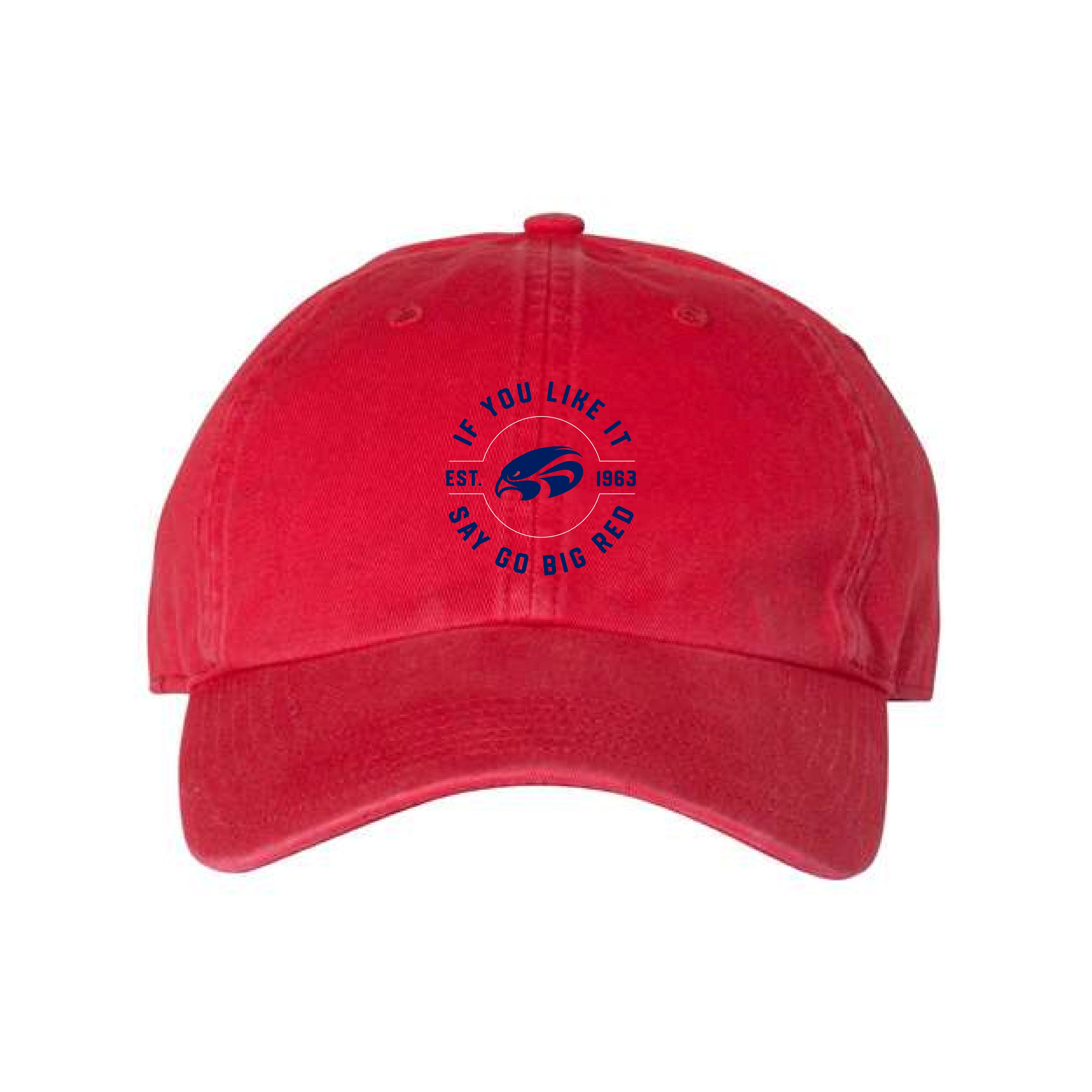 The Go Big Red | Heather Red Dad Hat – Scarlet & Gold
