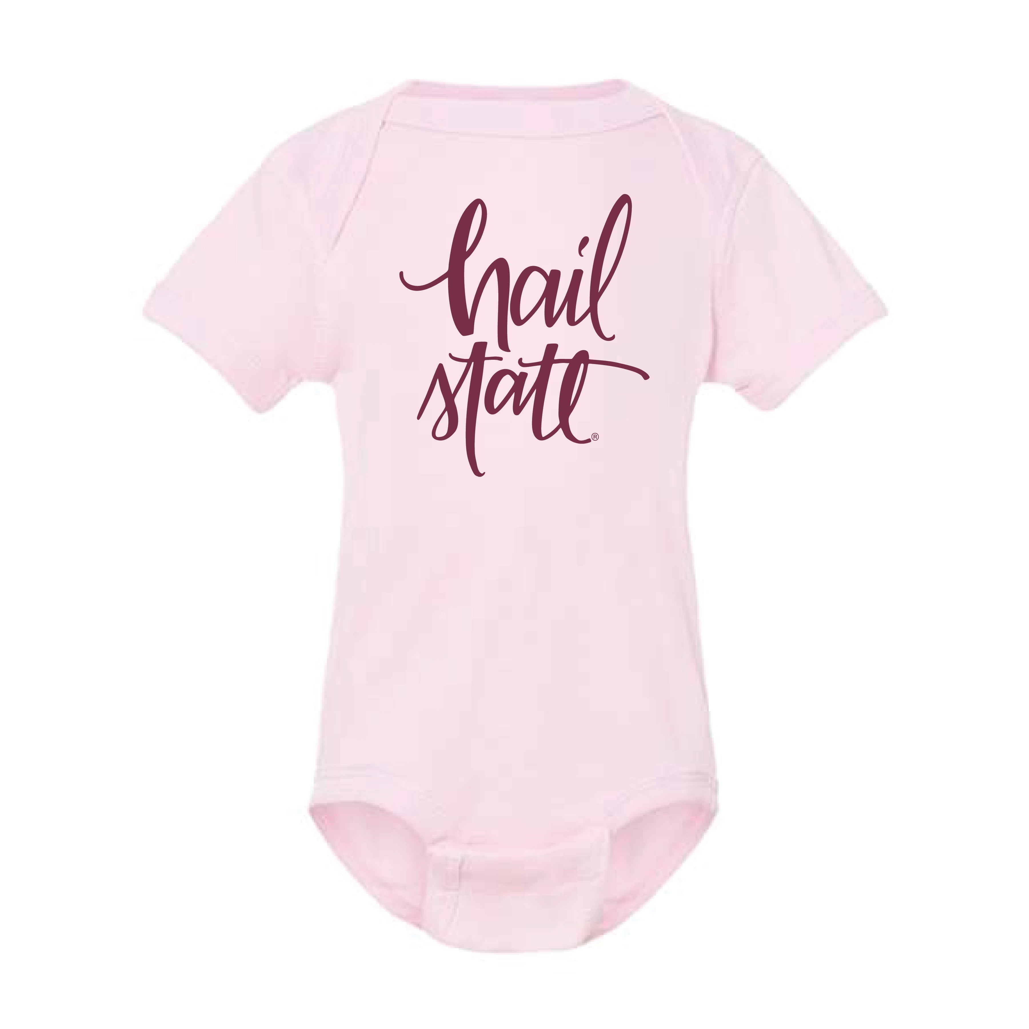 The Hail State Script | Baby Ballerina Onesie – Scarlet & Gold