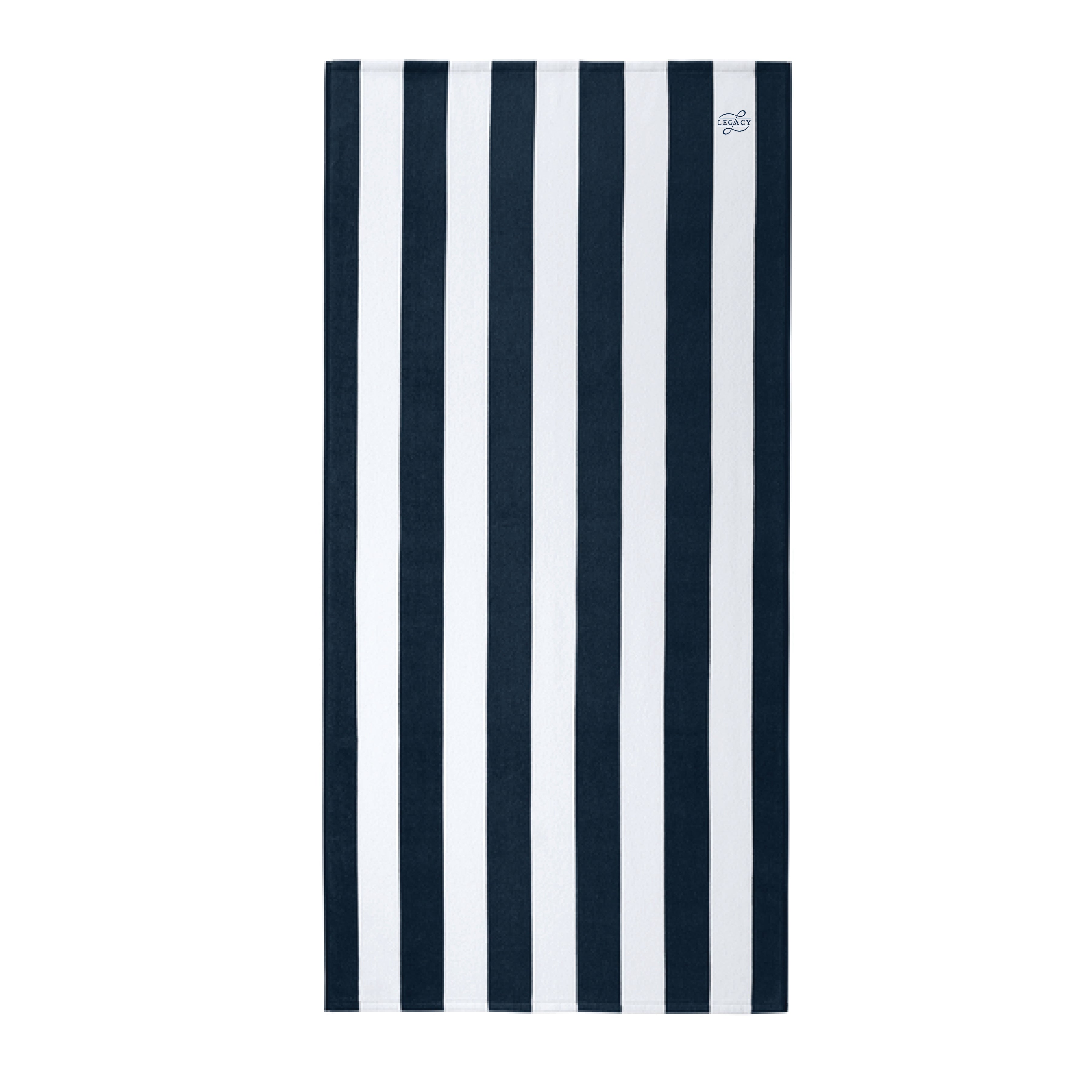The Legacy Logo | Embroidered Navy Towel – Scarlet & Gold