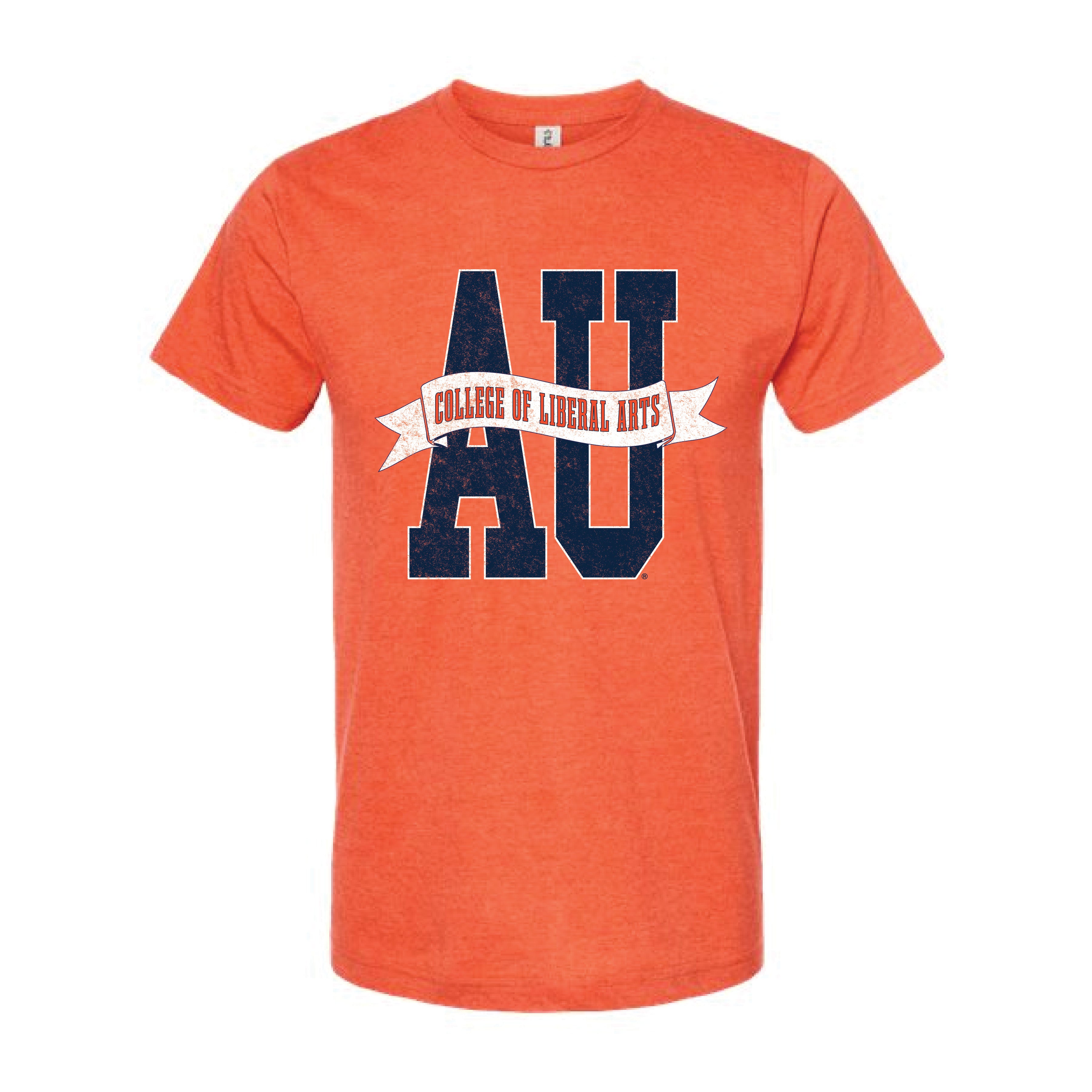 The Liberal Arts Banner | Heather Orange Oversized Tee – Scarlet & Gold