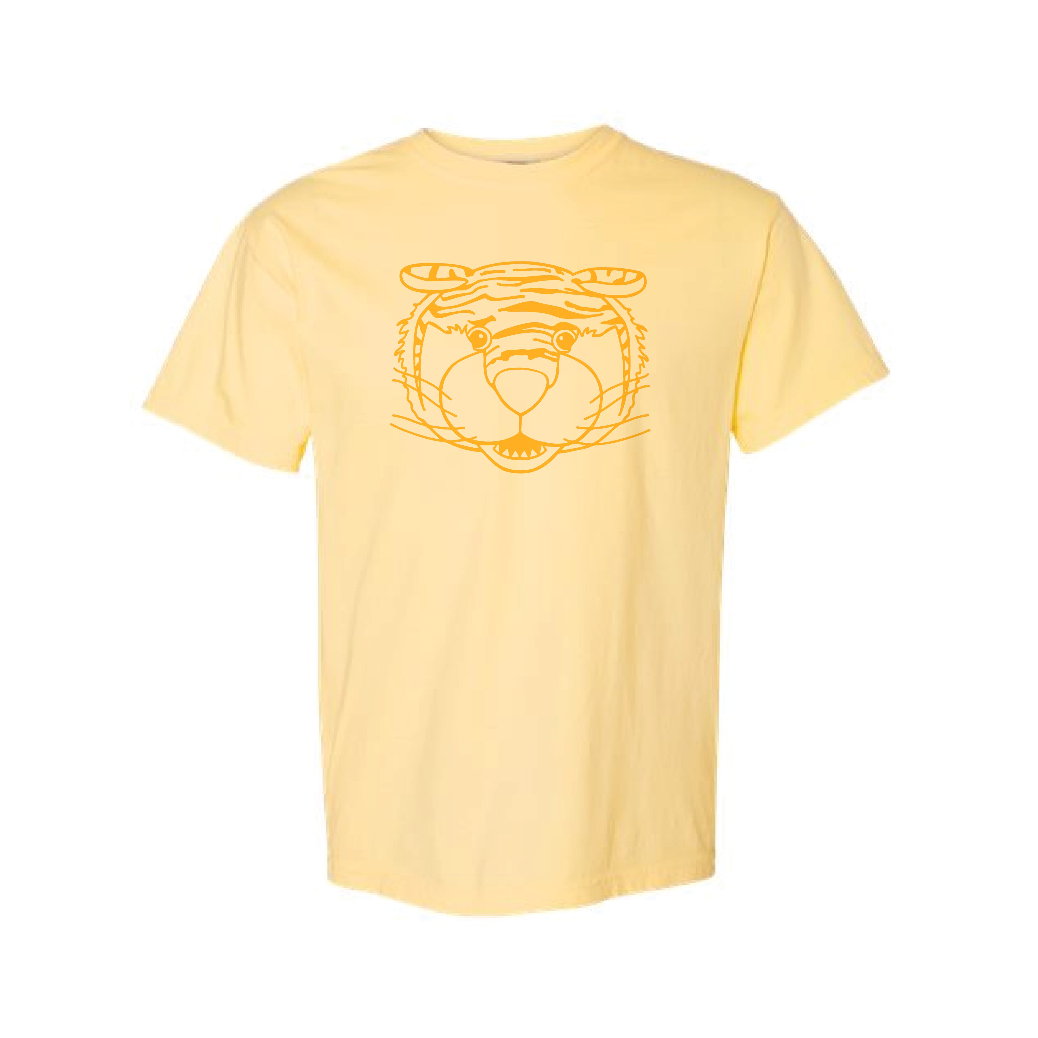 The Mike Head Outline | Butter Tee – Scarlet & Gold