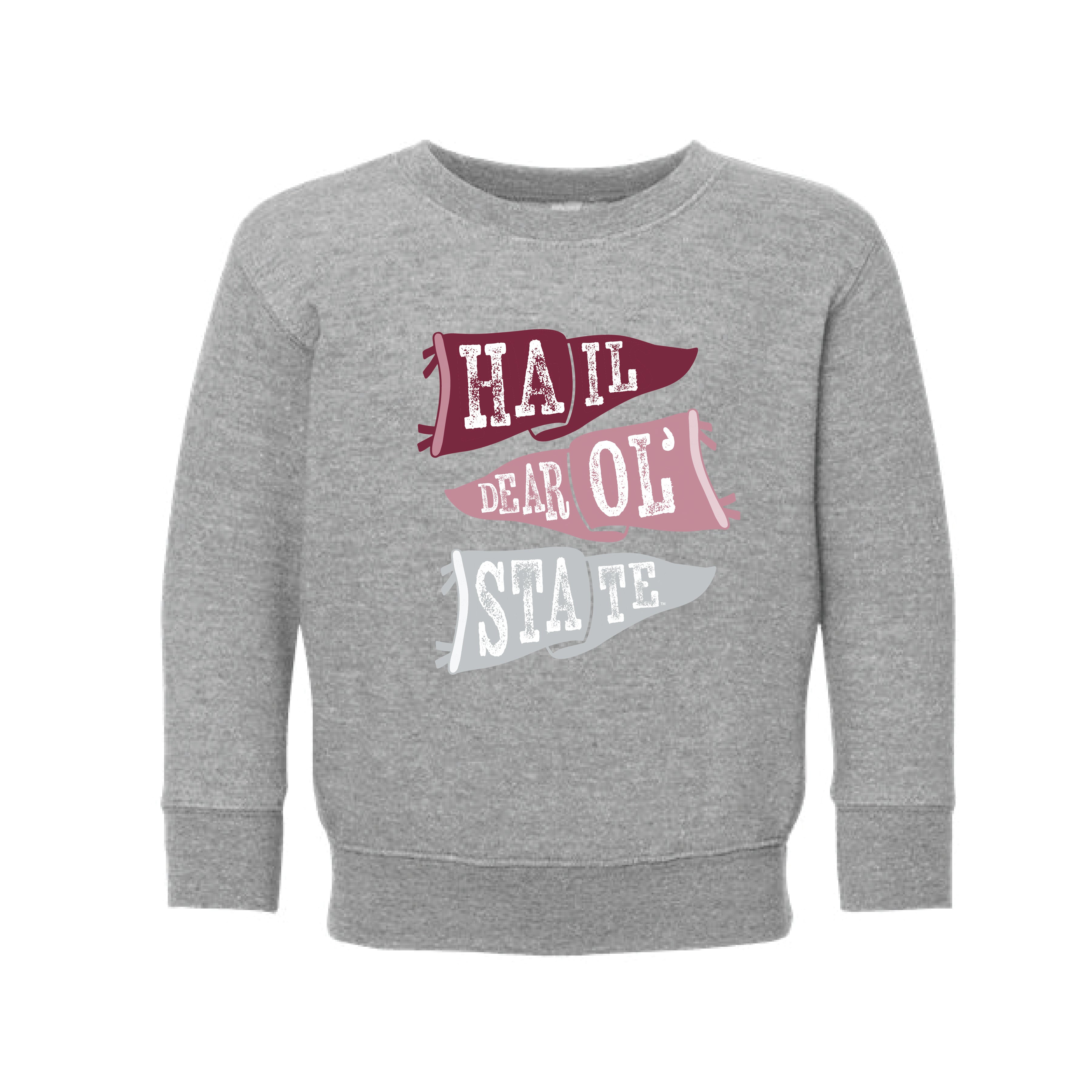 The Ole State Flags | Toddler Heather Sweatshirt – Scarlet & Gold