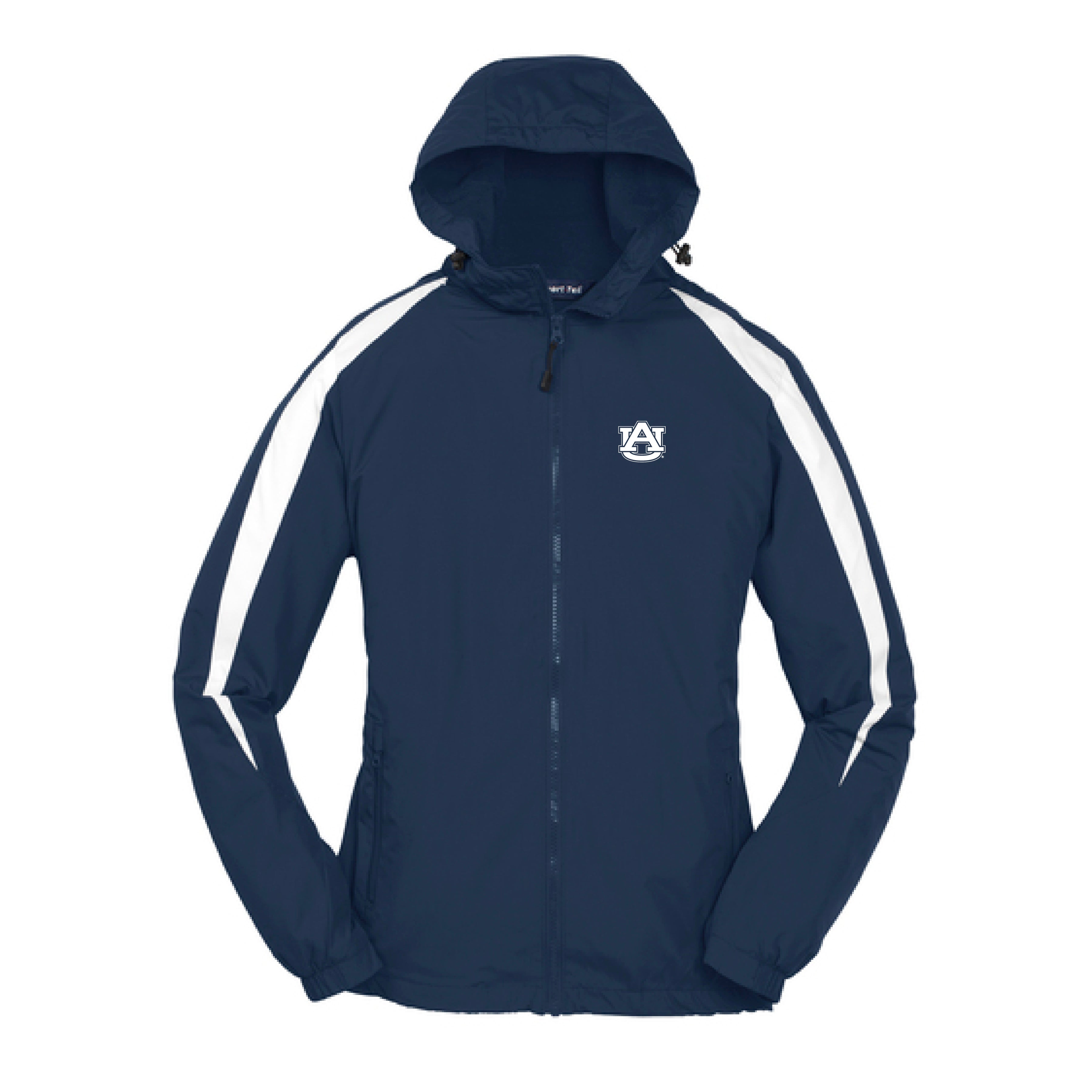 The AU Logo | Embroidered Youth True Navy/ White Fleece-Lined Jacket ...