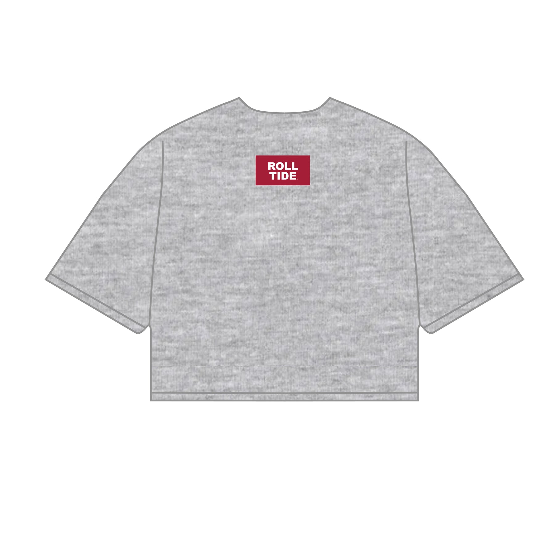 The Kristen Airy top Heather Grey | Roll Tide Woven Label – Scarlet & Gold