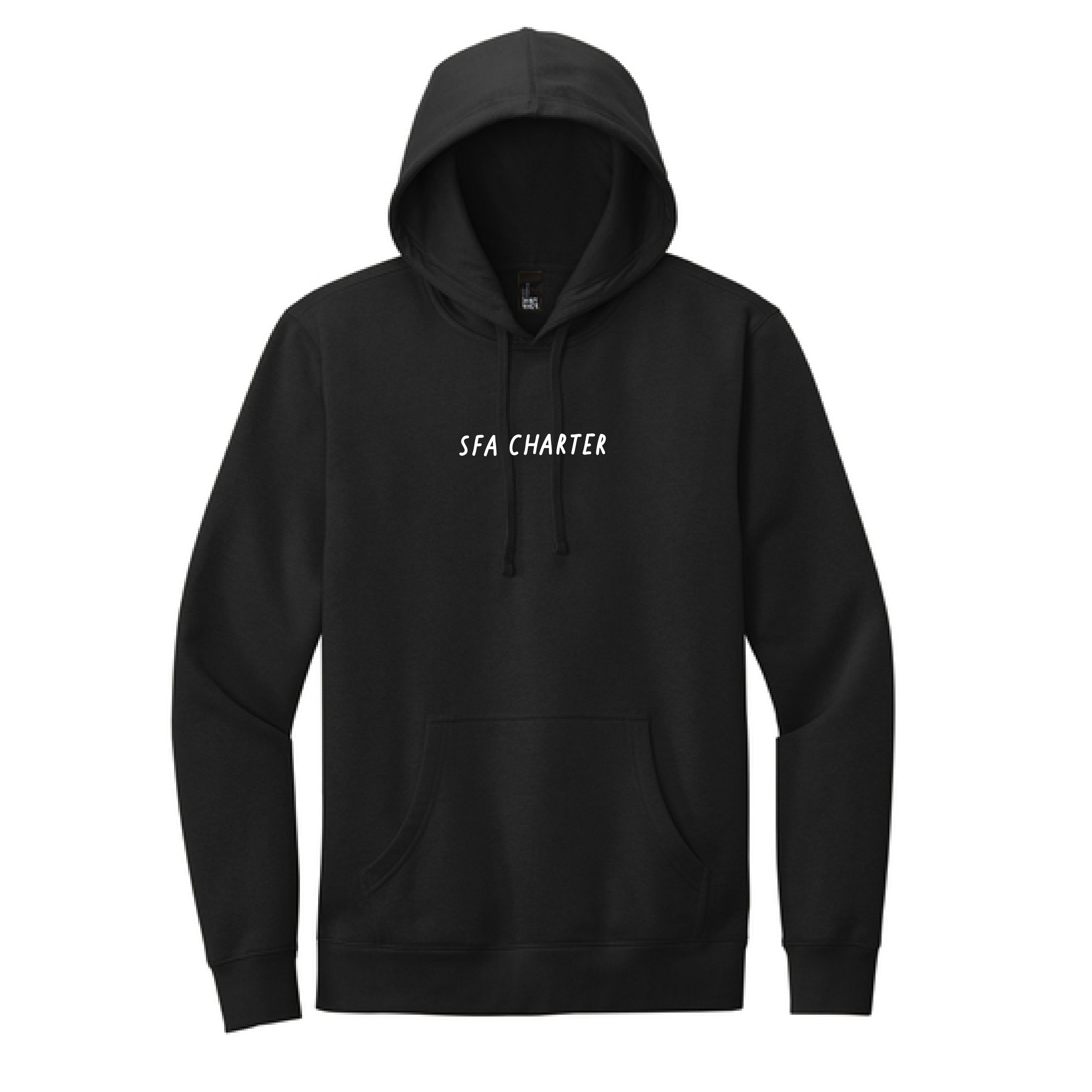 The Slanted SFA Charter | Adult Black Hoodie – Scarlet & Gold