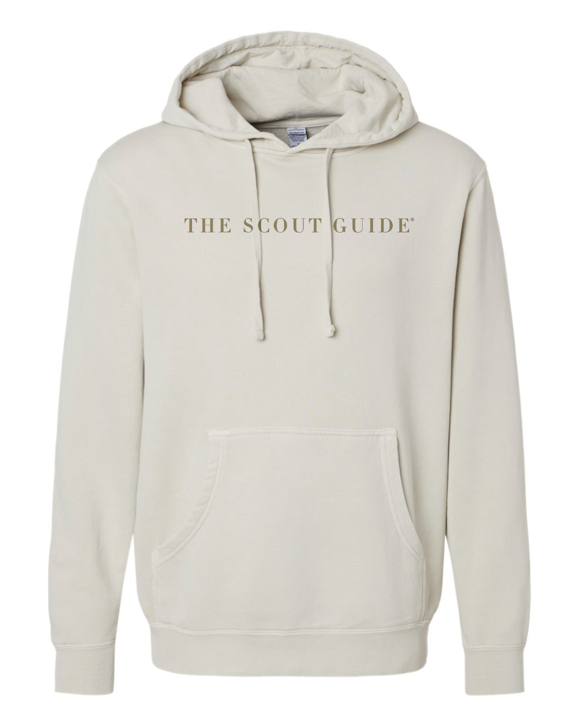 The Scout Guide Logo in Gold | Adult Pigment Ivory Hooded Sweatshirt ...