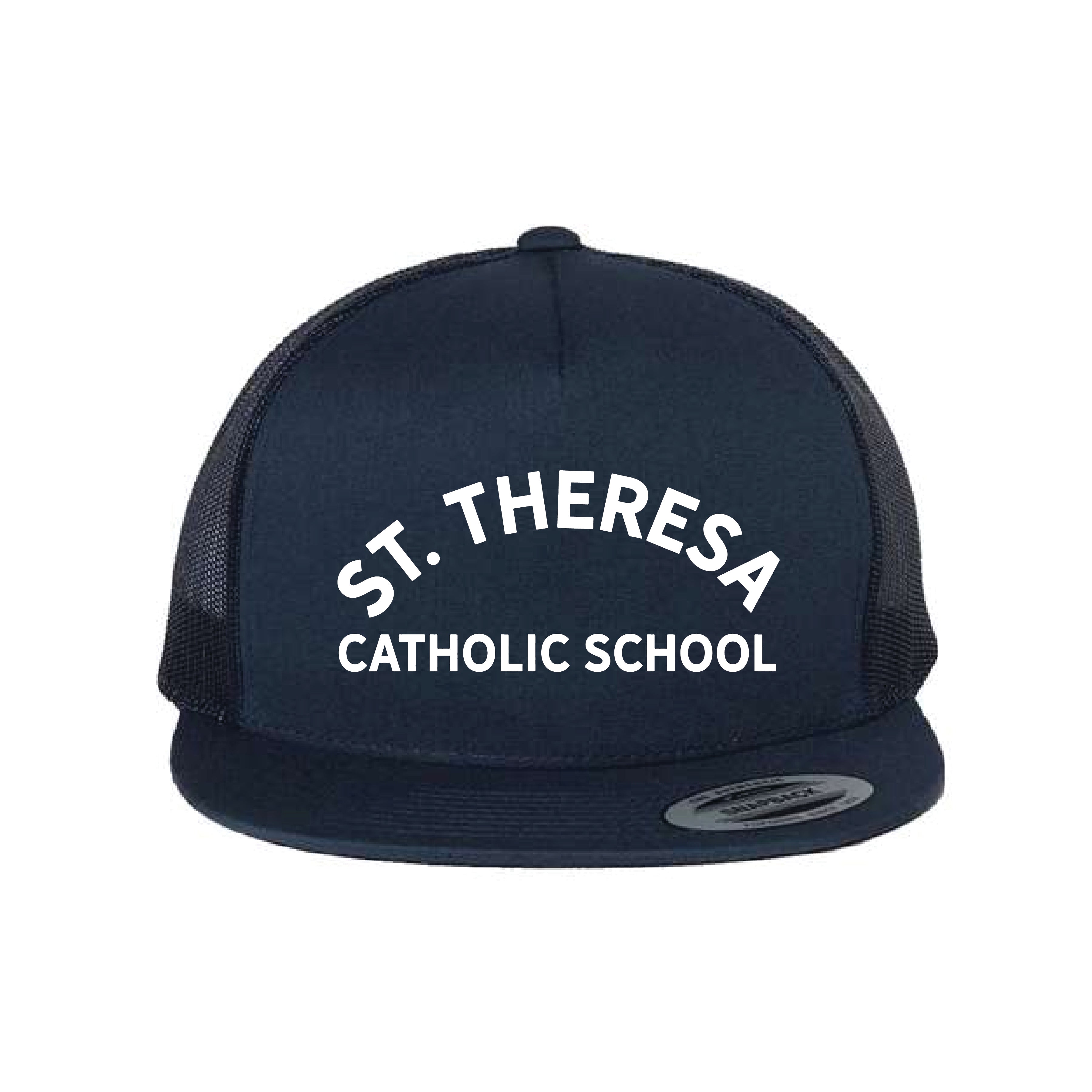 The St Theresa Arch Hat | Navy YP Classic Hat – Scarlet & Gold