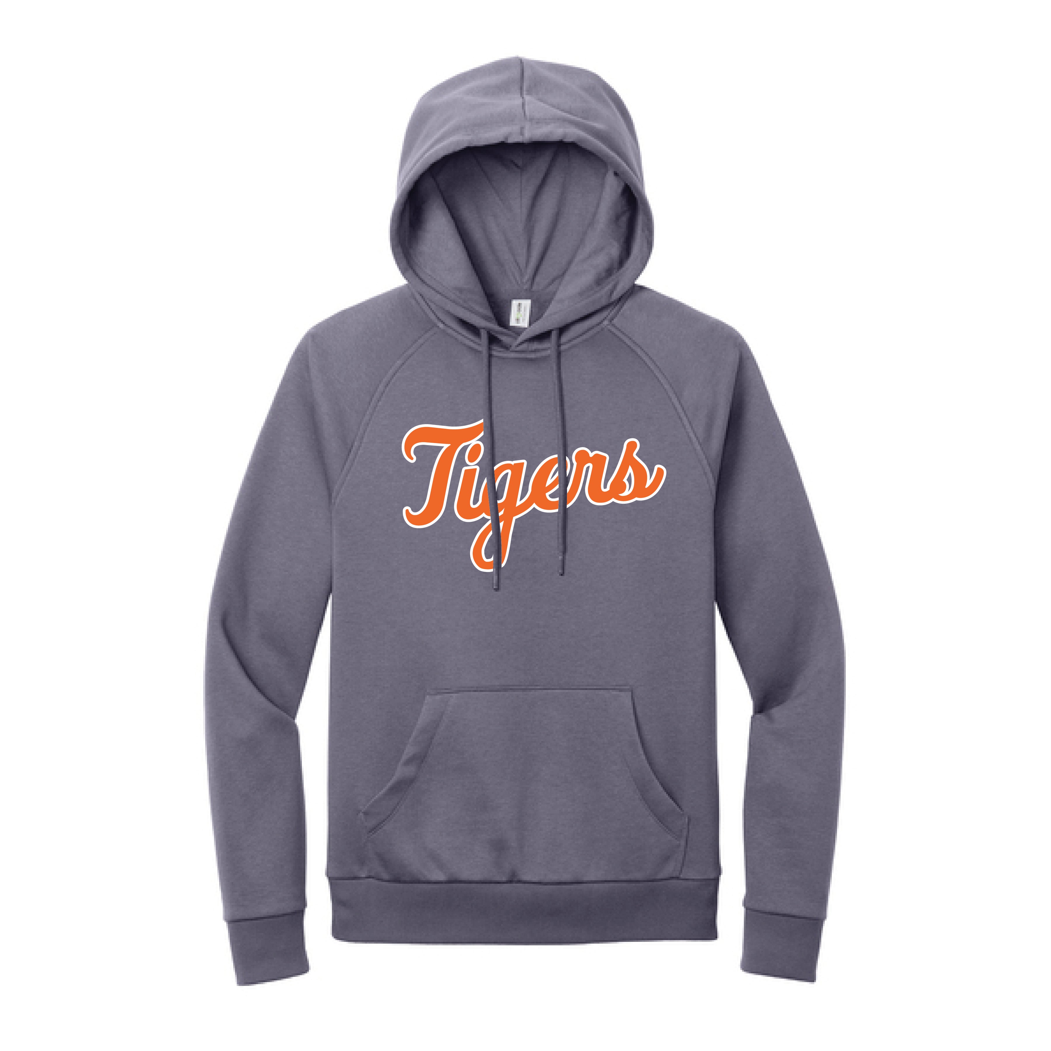 The Tigers Script Logo | Cosmic Purple Fleece Pullover Hoodie – Scarlet ...