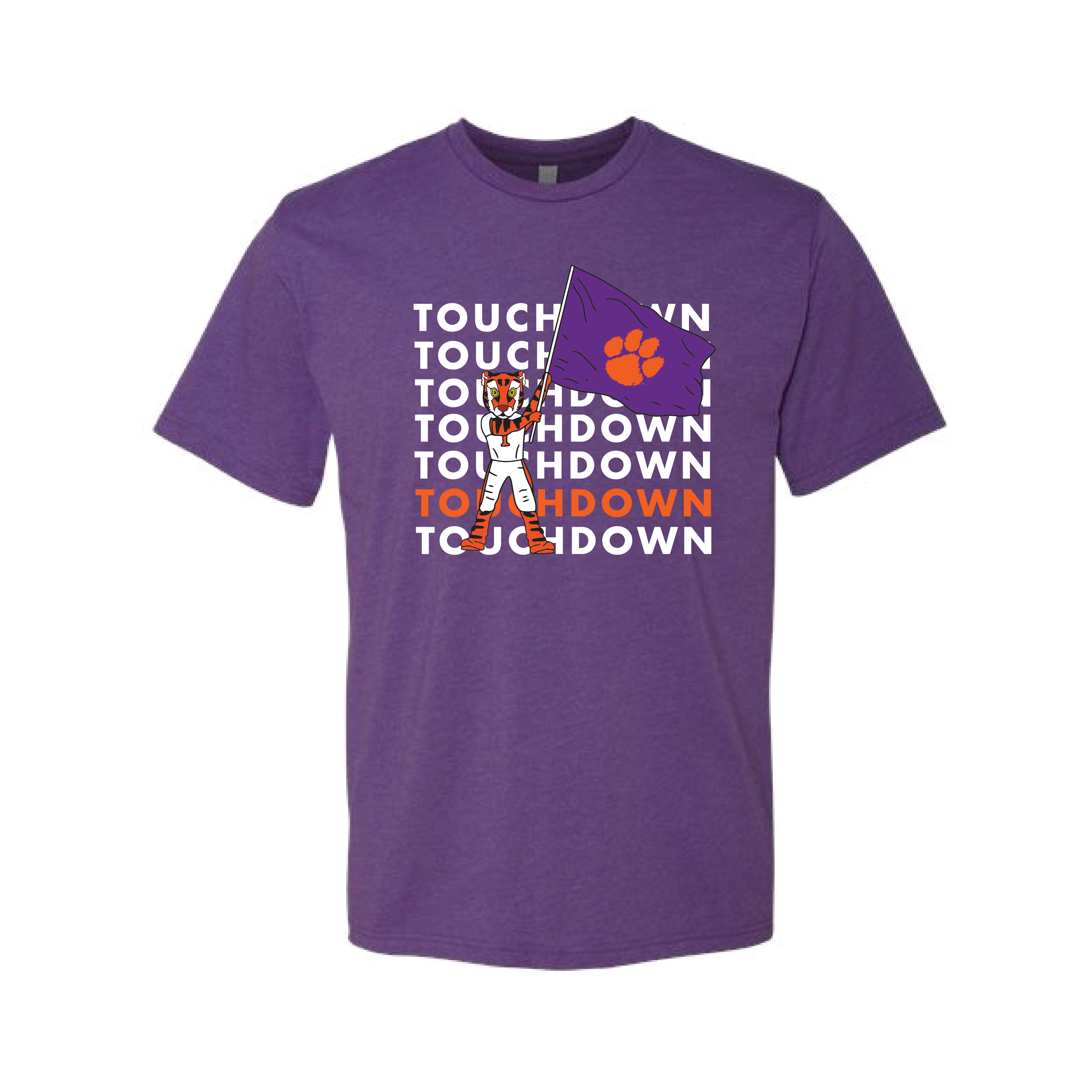 The Touchdown Clemson | Purple Rush Tee – Scarlet & Gold