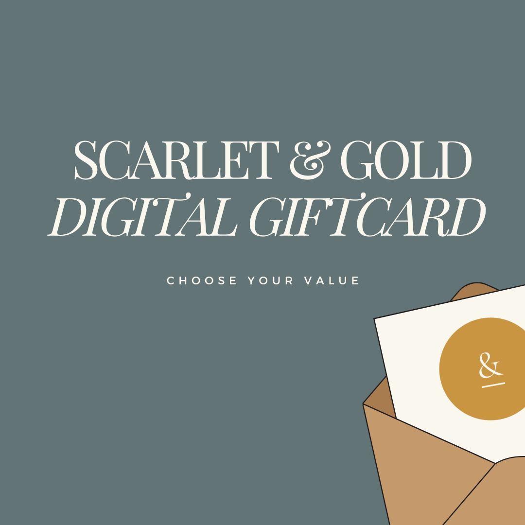 Gift Card – Scarlet & Gold